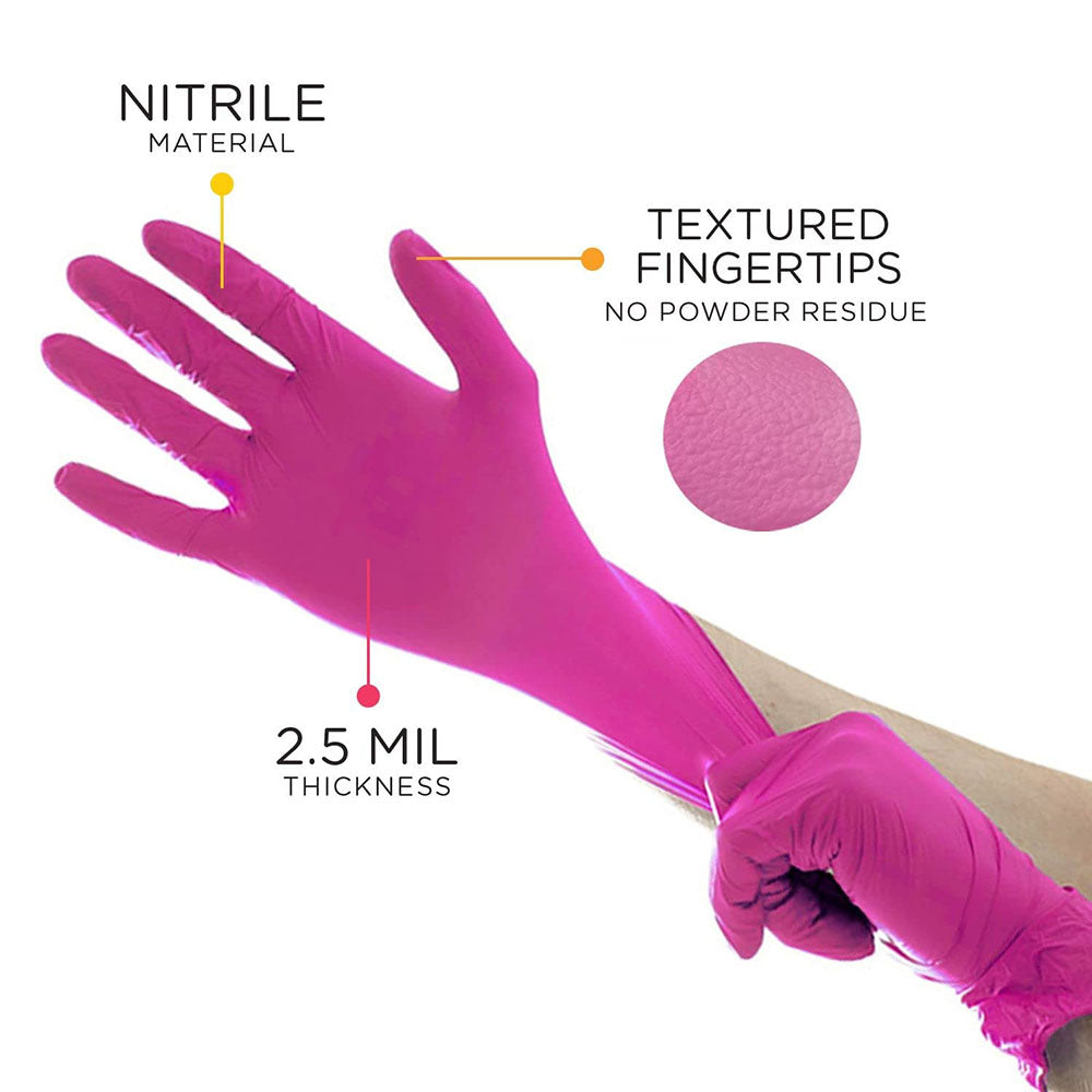 Aurelia Blush Nitrile Powder Free Gloves Pink 200PK S 78886 ...