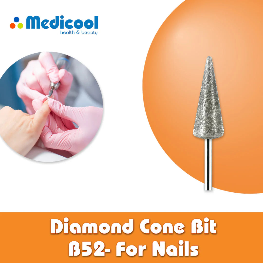 Medicool Diamond Cone Bit for Nails B52EX – International Beauty Depot