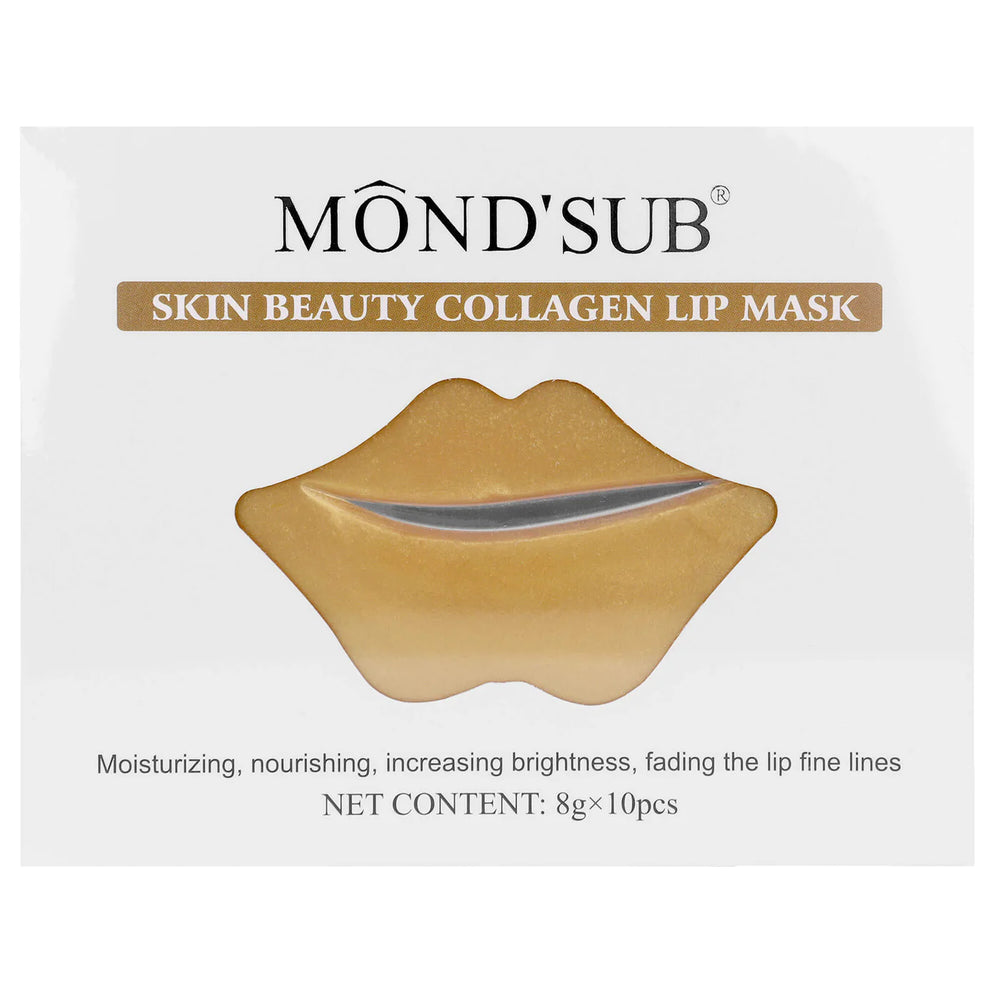 Mond'Sub Gold Collagen Lip Masks 10pc CL6-001 – International Beauty Depot
