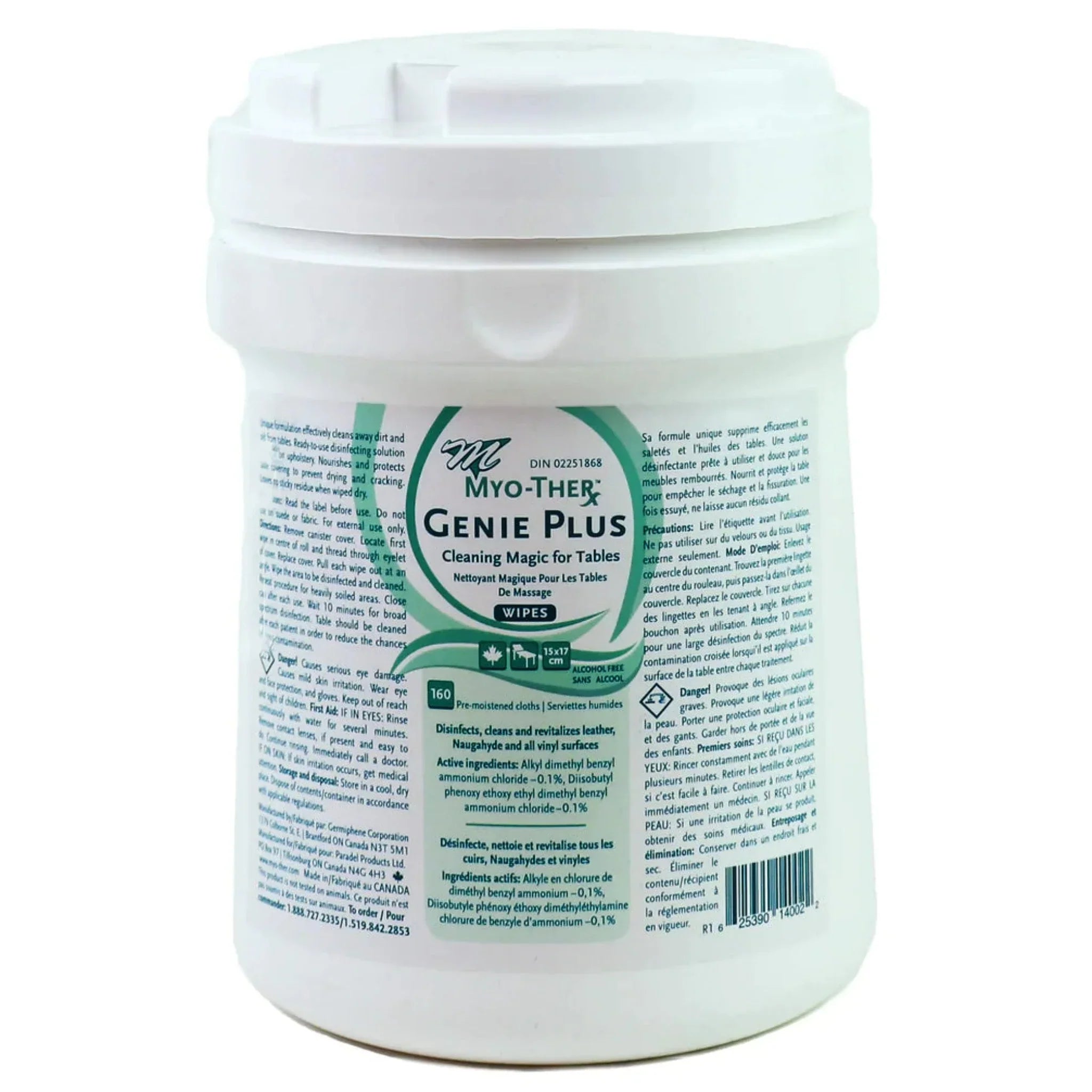 Myo-Ther Genie Plus Canister Wipe 160pk GEN-GWC – International Beauty ...