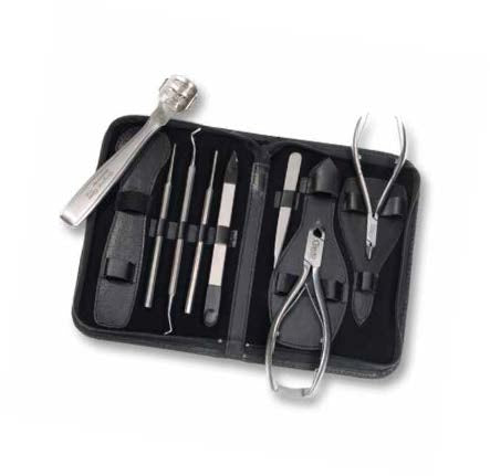 Credo Professional Pedicure Profi Set Black Leather Case 8pc 085420 ...